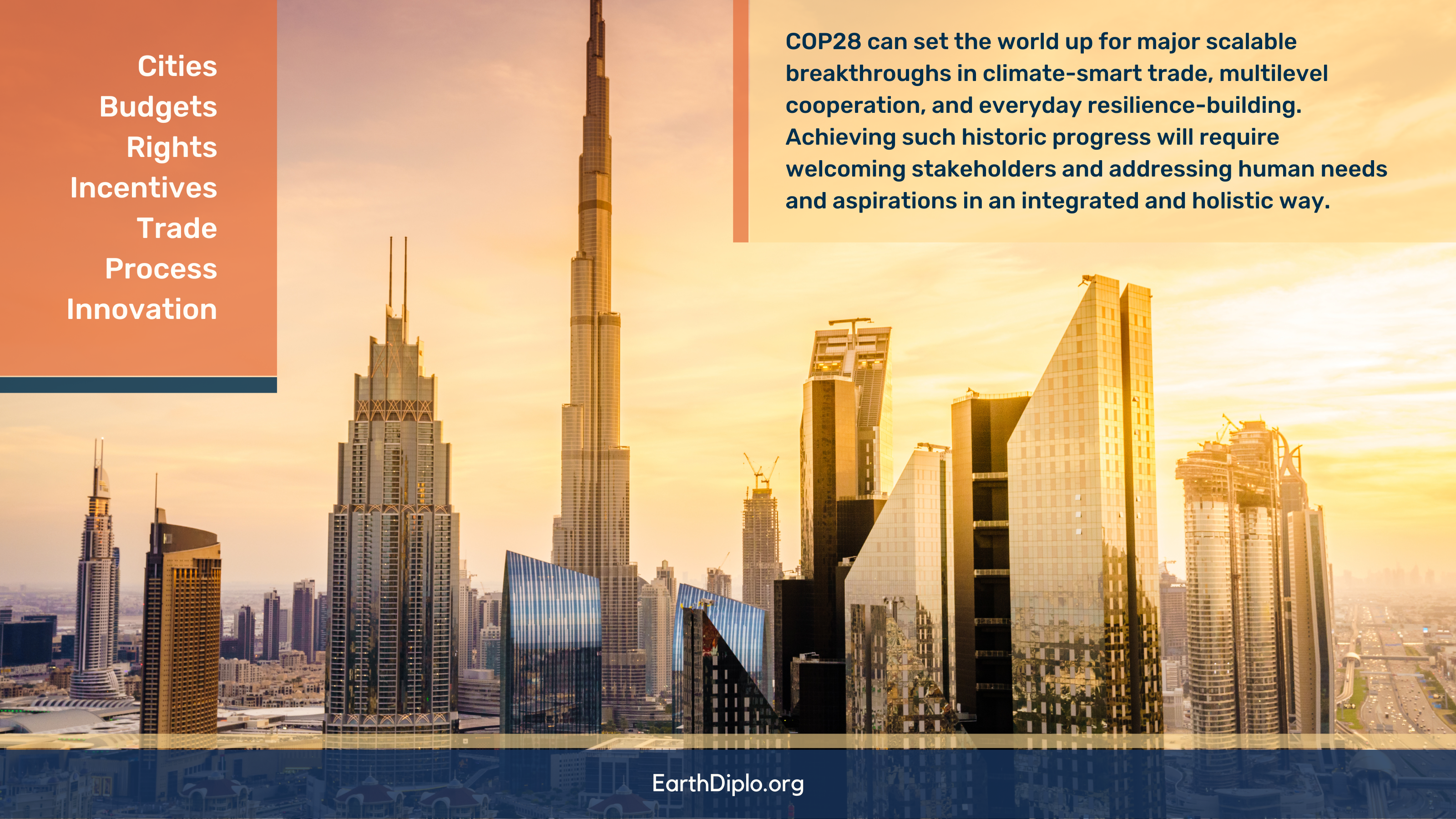 Implicit COP28 priorities: Rights, applied science & institutional ...